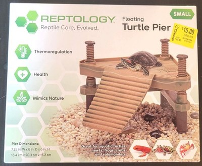 Penn-Plax Reptology Aquatic Floating Plastic Turtle Pier and Basking ...