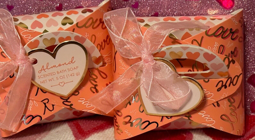 ALMOND SCENTED BARS 🧼 Soaps by CST Made in 🇺🇸💞2- .5 oz 💞 Great Gift 👀 💕 ...