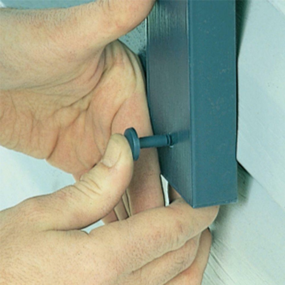 White 50 Pack Window Shutters Panel Peg Loks 3" Shutter Fasteners ...