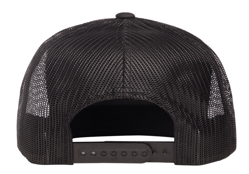 YP Classics Flat Bill Trucker Cap Yupoong Meshback Snapback Hat 6006 5 ...