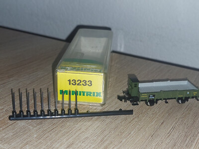 Spur N Minitrix 13233 Niederbordwagen mit Brhs OVP | eBay.de
