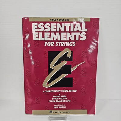 Essential Elements for Strings Viola Book One - Hal Leonard Publishing ...
