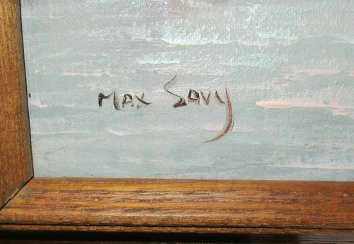 MAX SAVY FISHING BOAT AT DOCK ORIGINAL OIL ON CANVAS PAINTING | eBay
