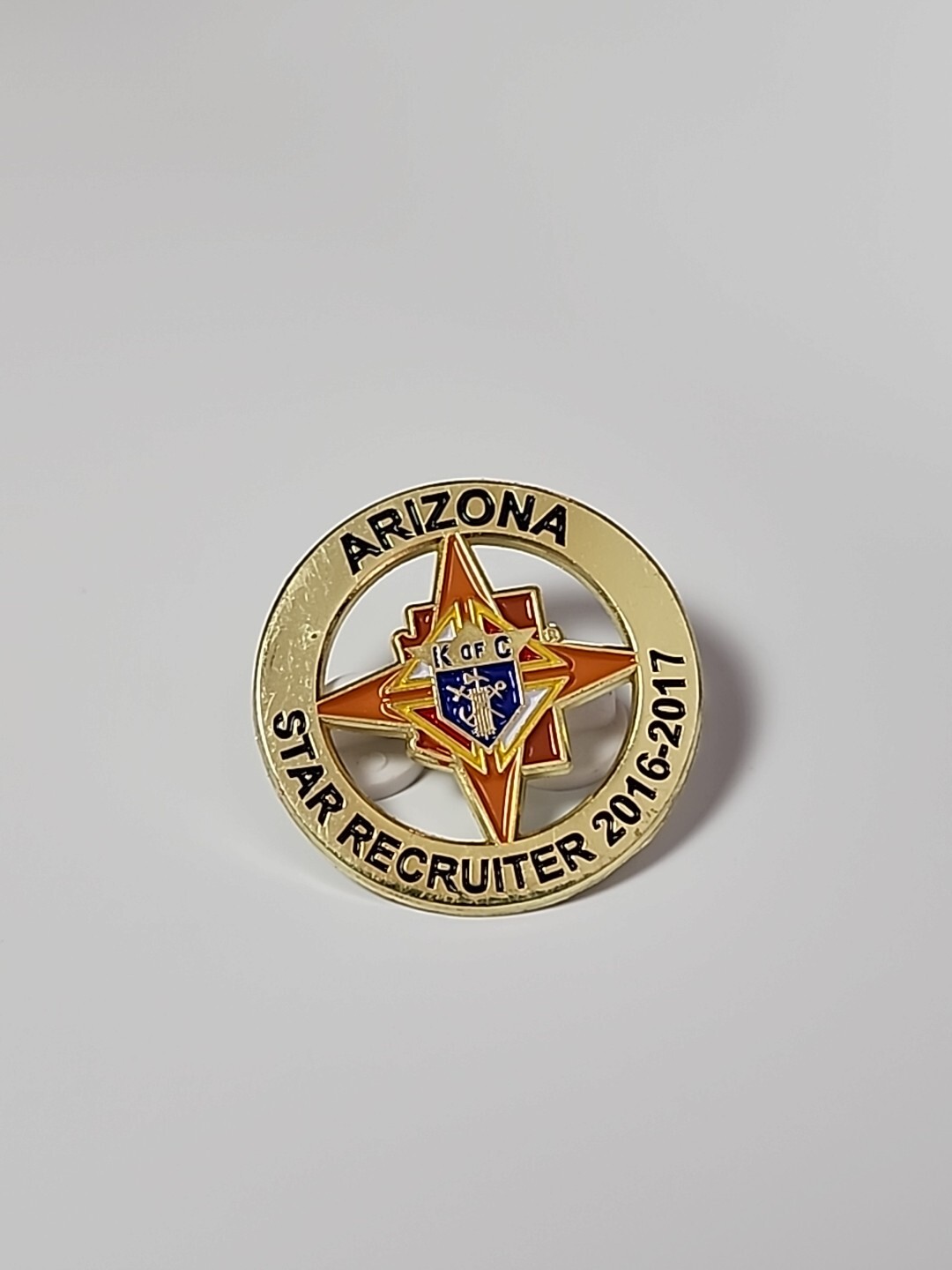Arizona Knights of Columbus Star Recruiter Lapel Pin 2016-2017 | eBay