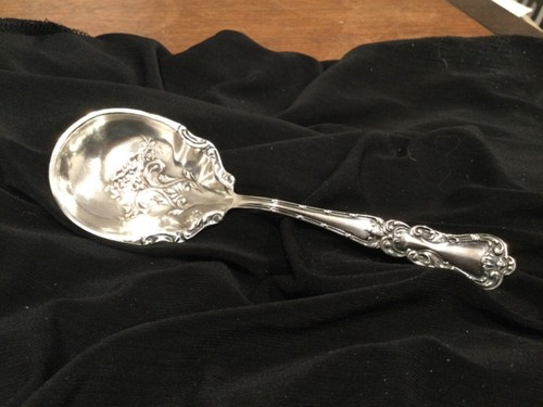 ANTIQUE STERLING SILVER BAKER-MANCHESTER Sugar Spoon No Monogram 5 3/8 ...