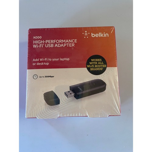 Belkin N300 High Performance Wireless Wi-Fi USB Adapter New NIB | eBay