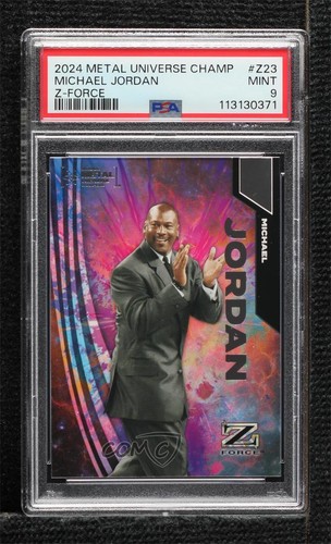 2024 Skybox Metal Universe Champions Z-Force Michael Jordan PSA 9 MINT ...