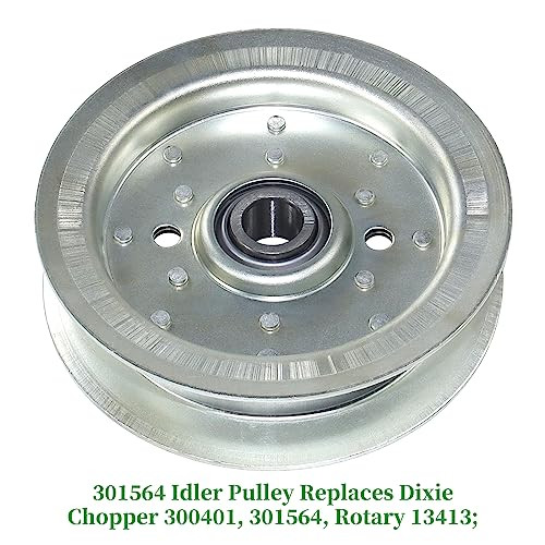 301564 Idler Pulley 4" Replaces 300401 for Dixie Chopper 2250, 2344 ...