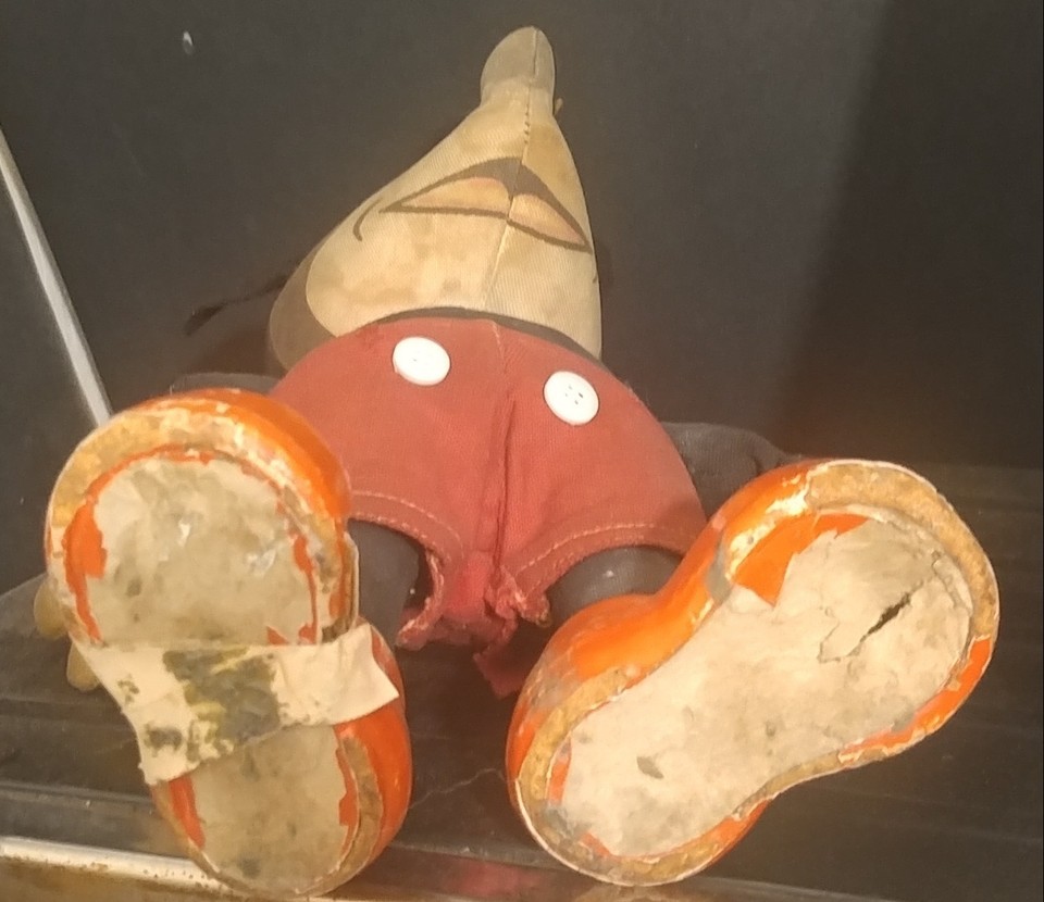 RARE,1930`s VINTAGE OLD DISNEY MICKEY MOUSE PIE EYED DOLL,ANTIQUE,FREE ...