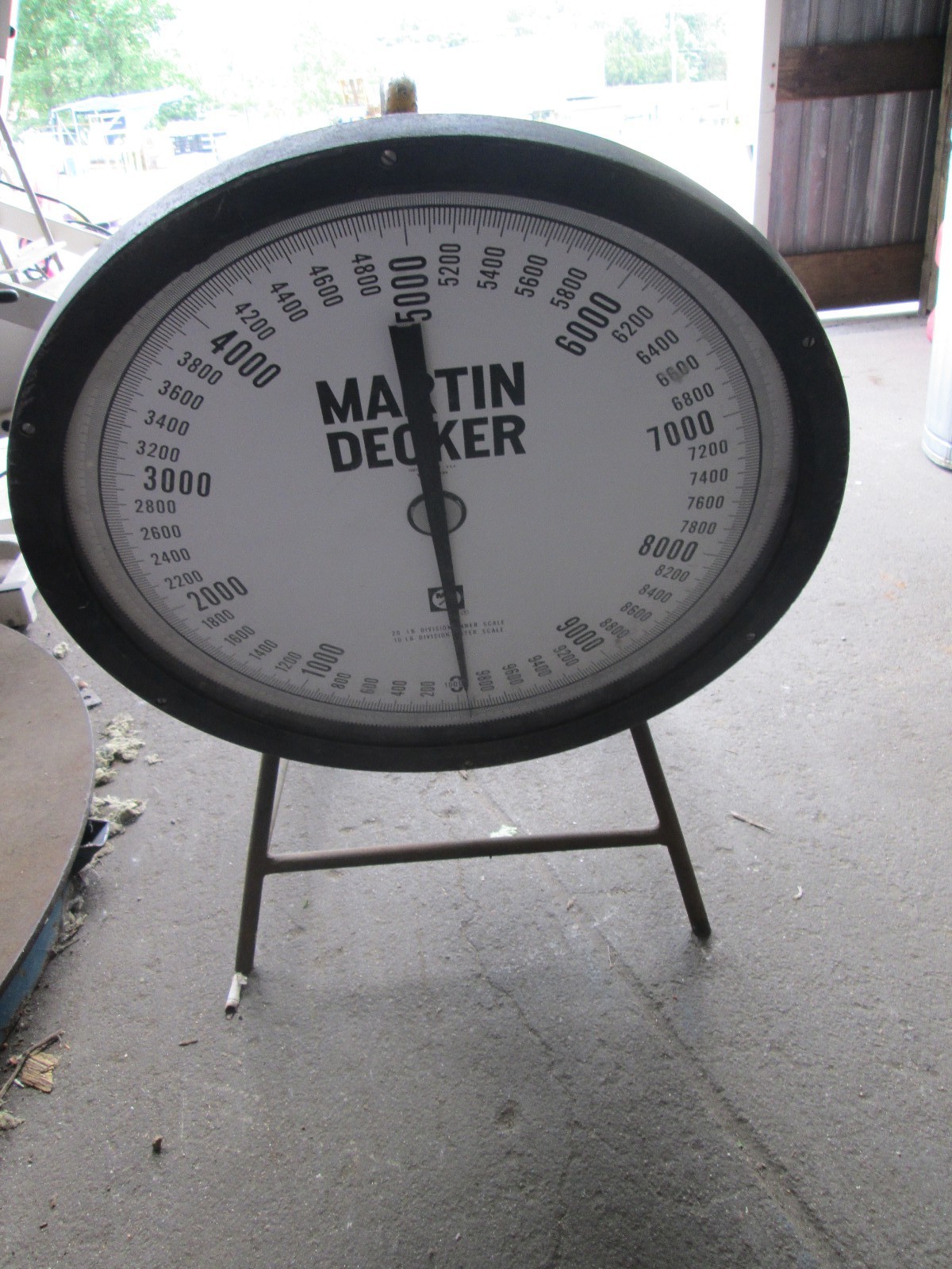 MARTIN DECKER SU18B-0100 18INCH 18" 10,000 LBS HANGING CRANE SCALE USED ...