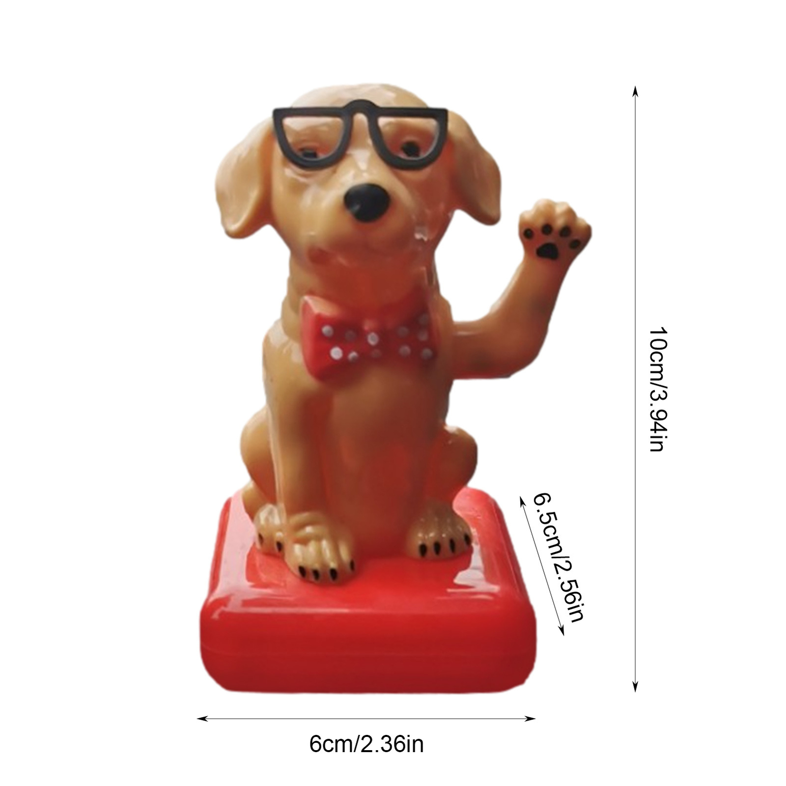 Solar Dancing Dog Toy Cute Dog Shape Car Dashboard Decor Swinging Toy ...
