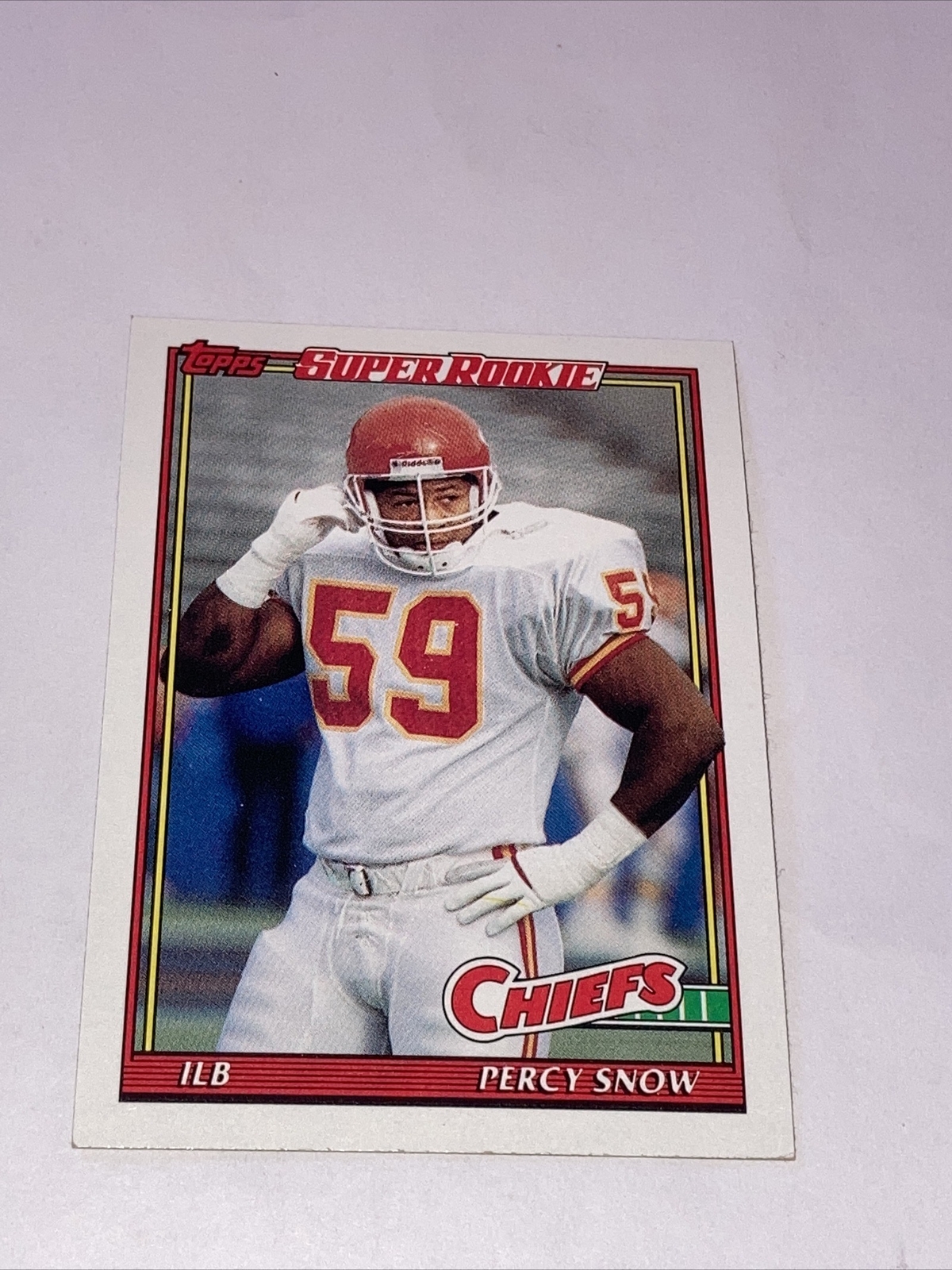 PERCY SNOW 1991 TOPPS FOOTBALL CARD # 139 | eBay