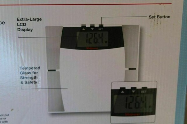 Walgreens Digital Glass Scale 400 LB Body Analysis Extra-large LCD ...