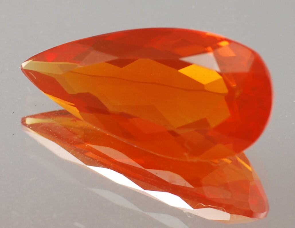 AAA quality 3.13 carat, Pear Shape, Mexican Fire Opal Gemstone | eBay