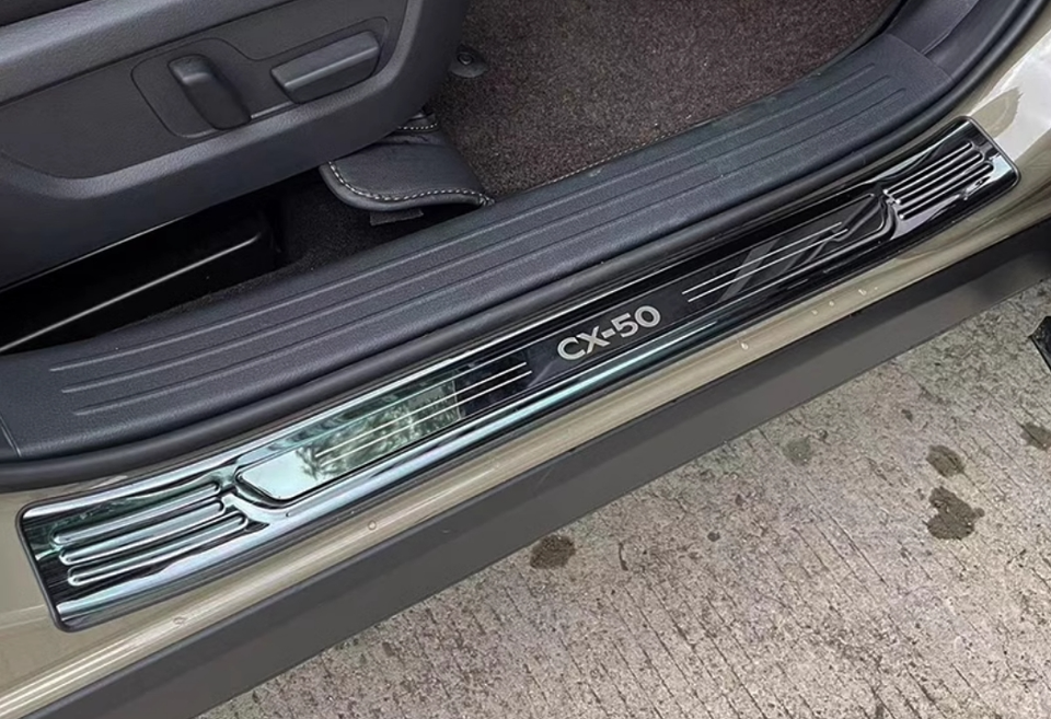 Steel Door Sill Protector For 2025 Mazda CX50 Car Accessories Scuff ...