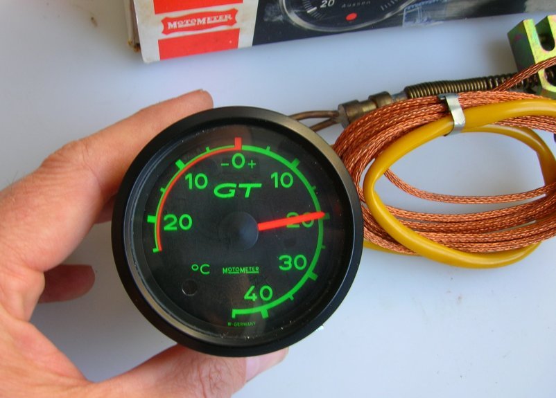 MOTOMETER THERMOMETER THERMO GAUGE VINTAGE NOS | eBay Australia