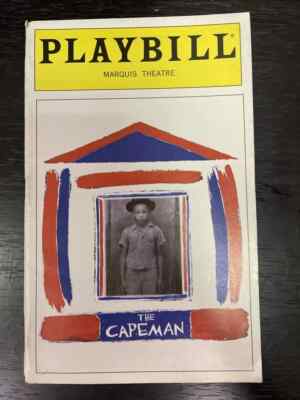 THE CAPEMAN Broadway Color Playbill January 98 Paul Simon Marc Anthony Previews | eBay
