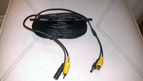 Lot of 2 Swann 60ft/18.3m Security RCA Camera Video Power Cable total ...