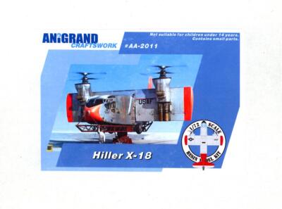 Anigrand Models 1/72 HILLER X-18 Tilt Wing VTOL Transport | eBay