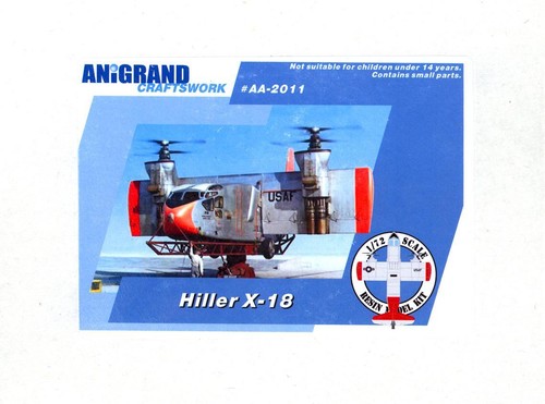 Anigrand Models 1/72 HILLER X-18 Tilt Wing VTOL Transport | eBay