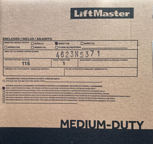LiftMaster MH5011UR Commercial Door Opener for sale online | eBay