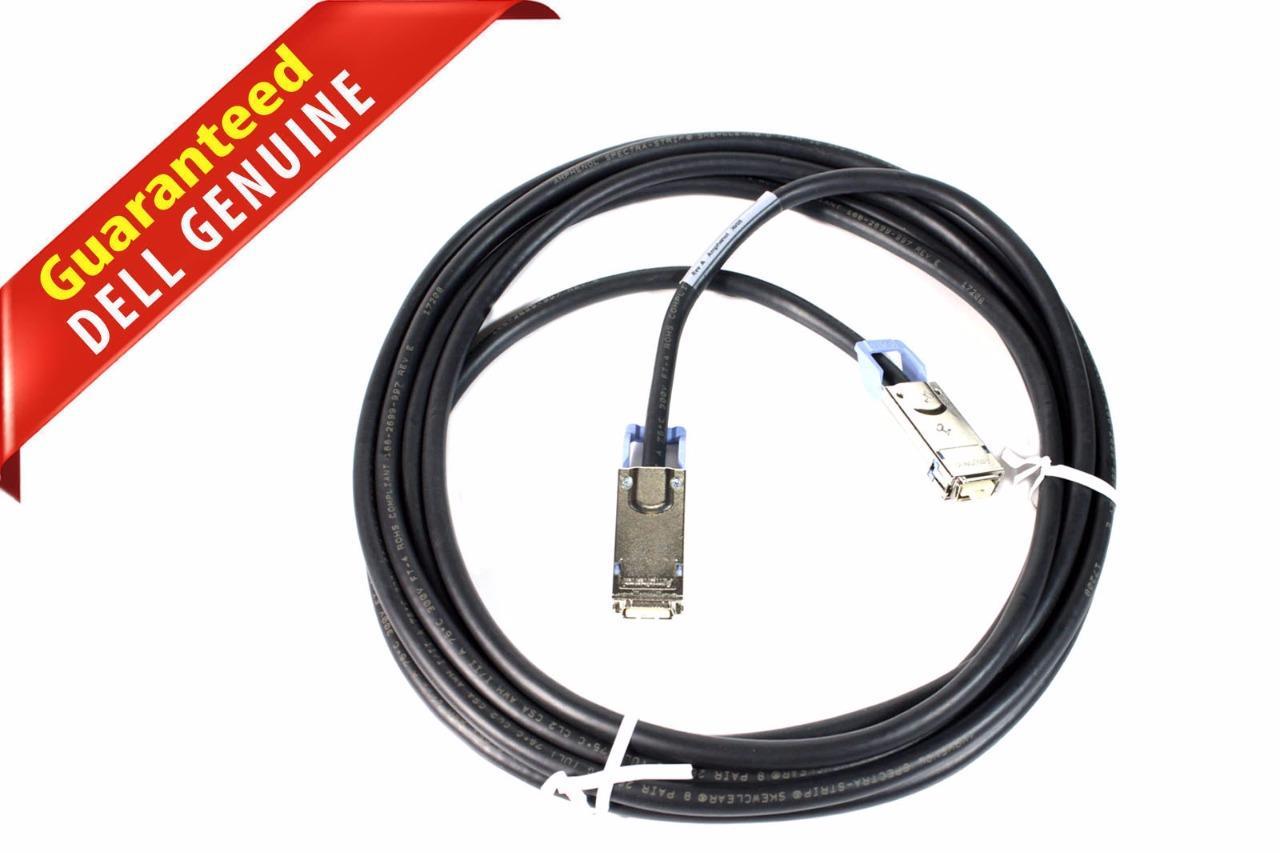 Dell Force10 S2410 Mini SAS SFF-8470 CX4 to SFF-8470 CX4 5M Cable 1RX67 ...