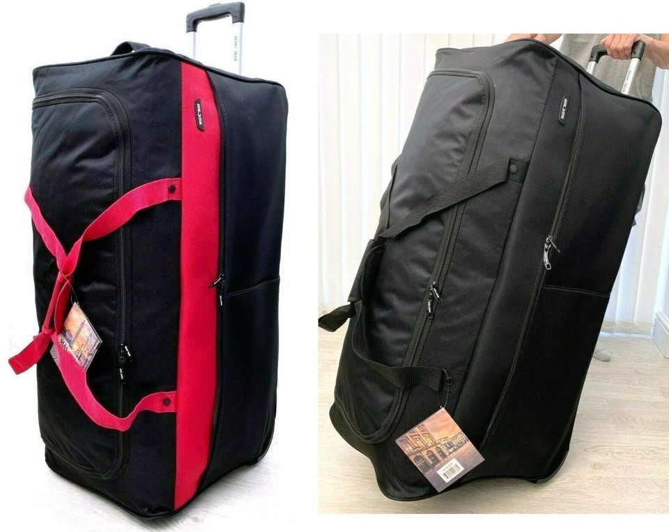 Extra Large Travel Luggage Wheeled Trolley Holdall Suitcase Duffle Bag ...