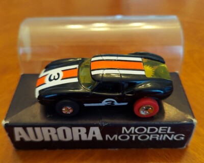 RARE VINTAGE AURORA MODEL MOTORING HO Scale Slot Car BLACK LOLA GT No ...