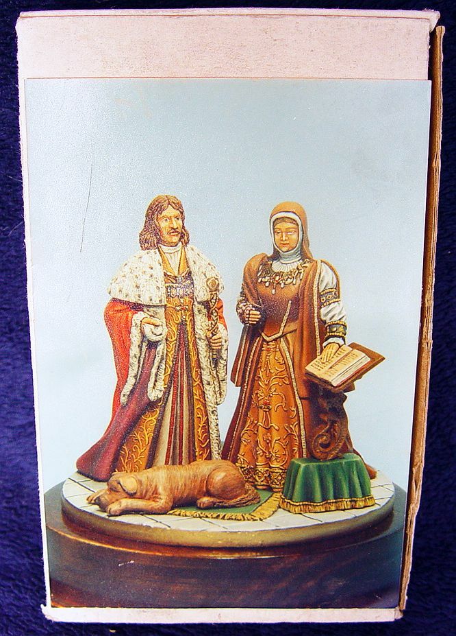 FM Beneito Miniatures 75mm KING FERNANDO QUEEN ISABEL Diorama Set White ...