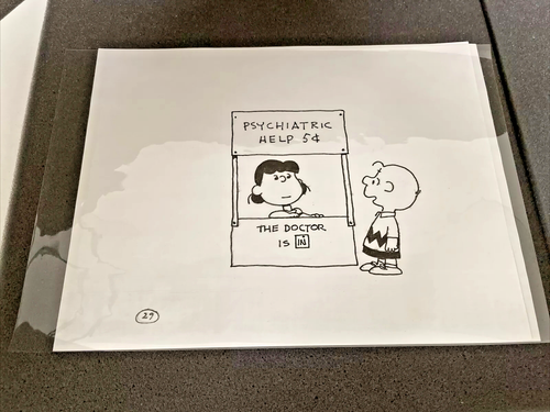 Peanuts Production Cel Psychiatric Help** Read and watch video | eBay