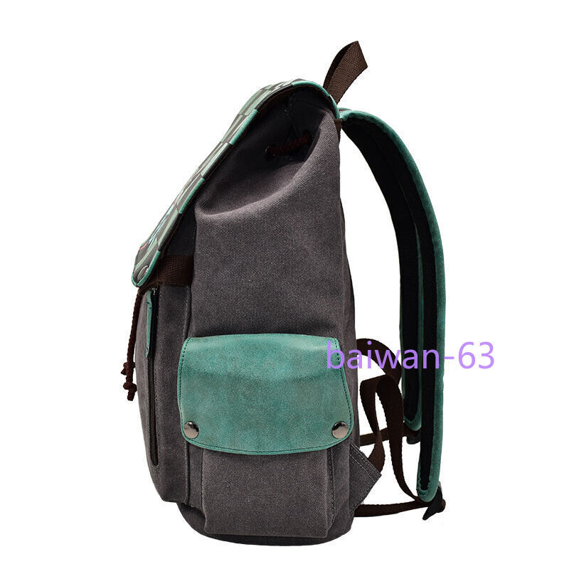 Demon Slayer Tanjiro Nezuko Kamado Backpack Canvas Printed Student ...