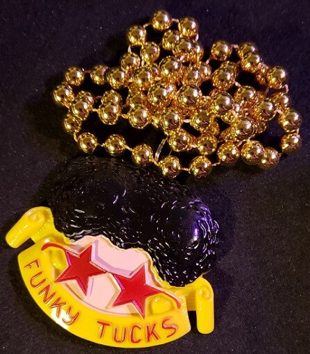 Mardi Gras Beads - Krewe of Tucks - Funky Tucks Beads - Gold Beads | eBay