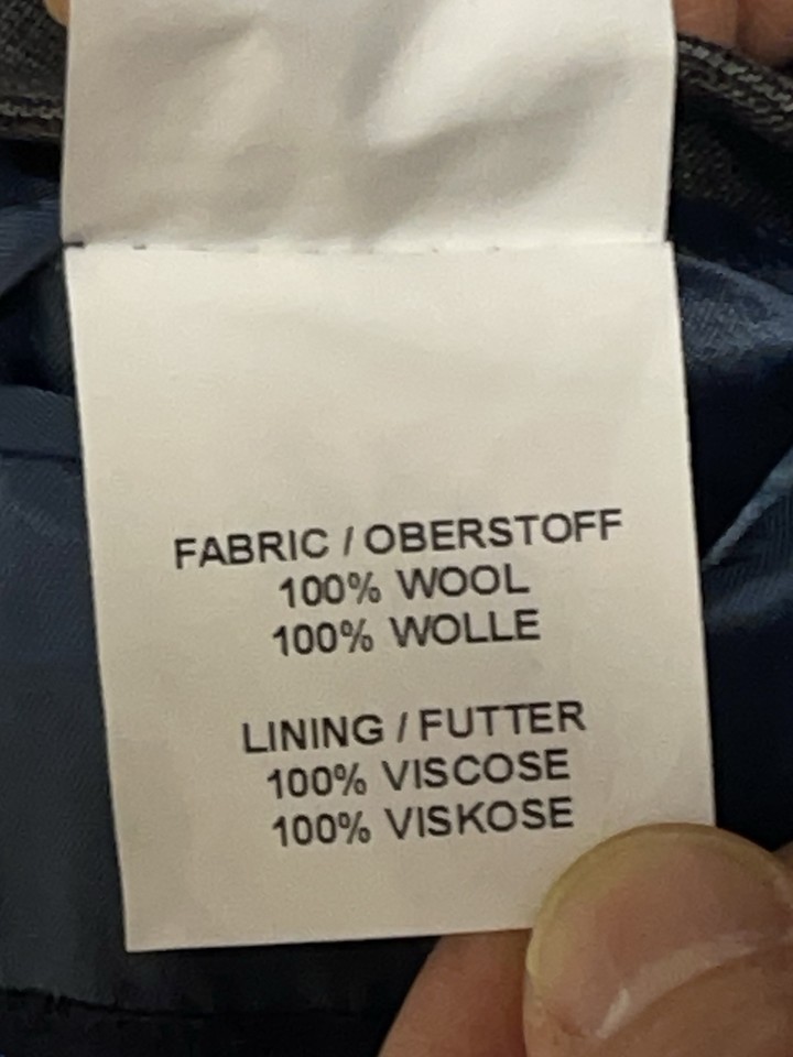 Oliver Wicks Suit Men 44R Bespoke 2B England Wool Super 110 Surgeon ...