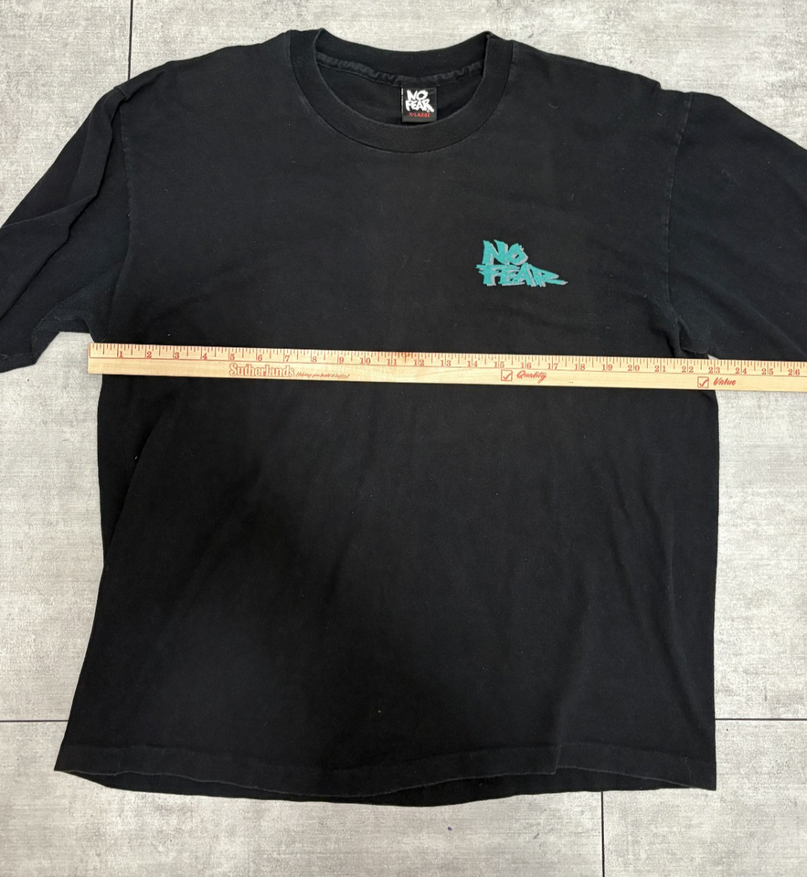 Vintage 90s No Fear Long Sleeve Shirt Graphic XL Single Stitch USA ...