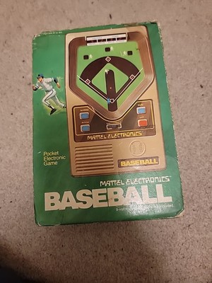 Vintage 1978 Mattel Electronic Handheld Baseball Game, Works Box And ...