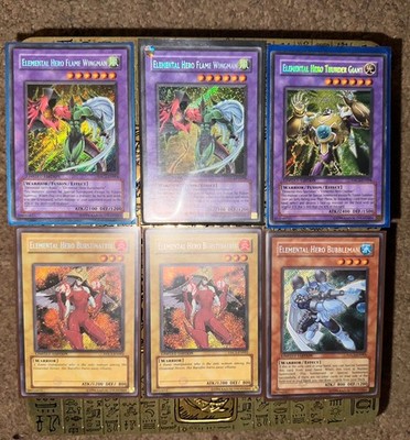 Yu-Gi-Oh Elemental Hero Collection 1 & collection 2 limited edition 6 ...