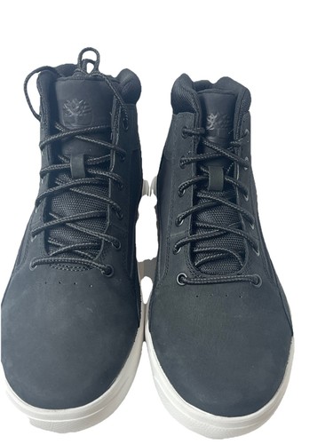 Timberland Mens Allston Mid Lace Up Sneaker Nubuck Sneaker Boots Black ...