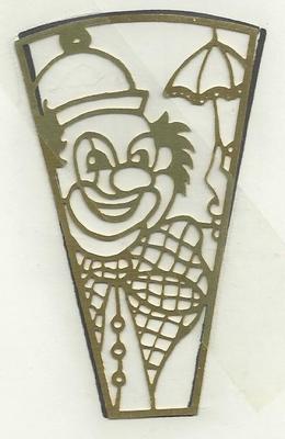 Brass Night Light Filigree CLOWN With Pattern Stained Glass Supplies | eBay