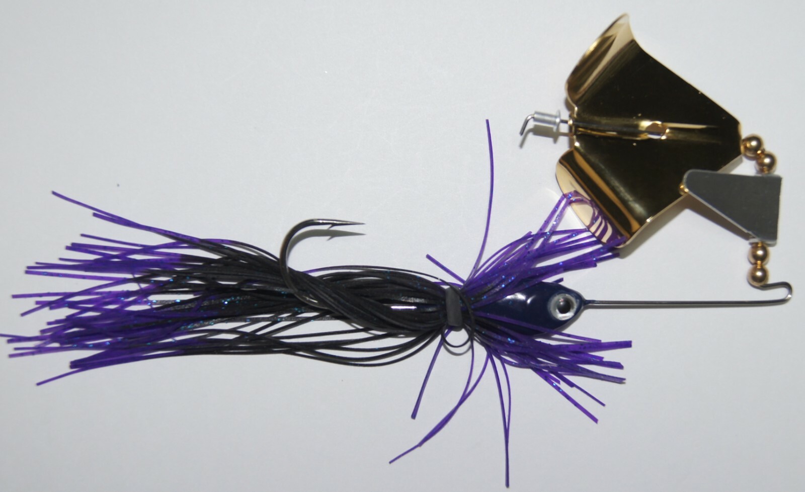 Fish Techniques Buzz Bait, Gold Delta Blade + Clacker- (6) Sizes - (11 ...