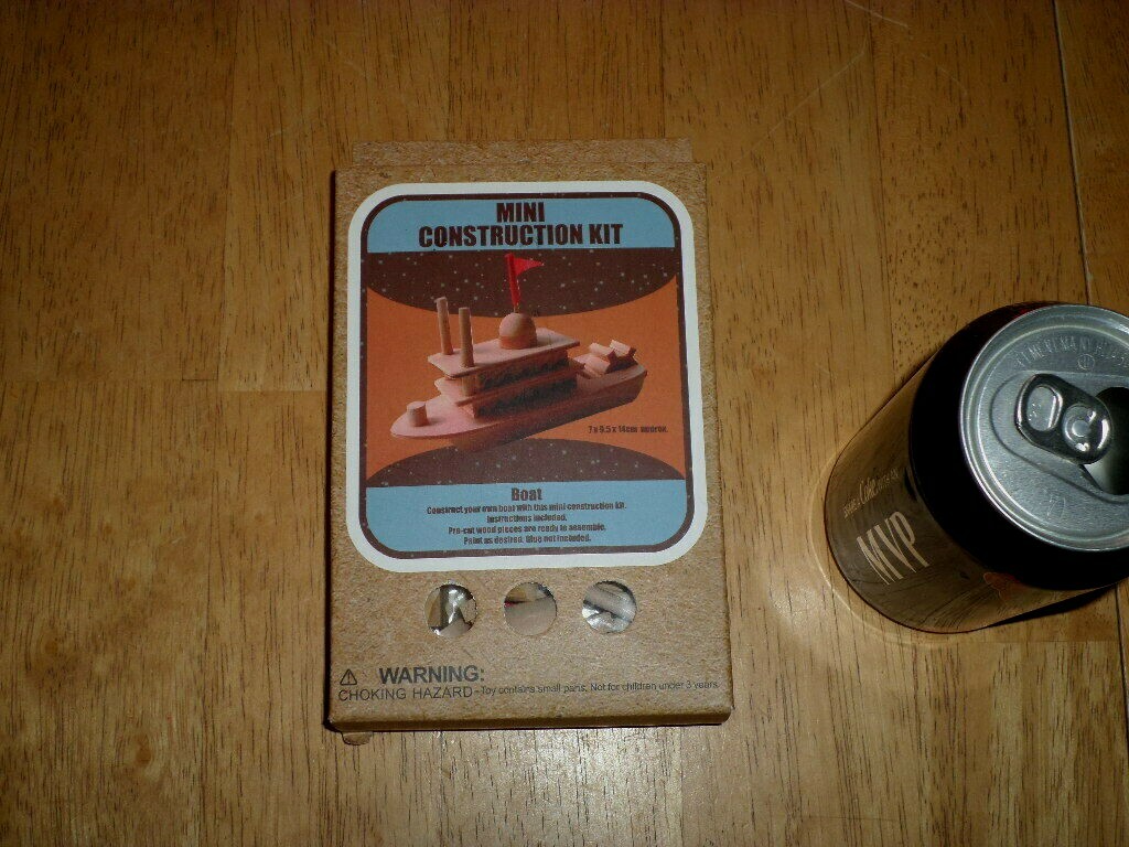 PADDLE WHEEL STEAM RIVER BOAT, Miniature Wooden Model Boat Kit, VINTAGE ...