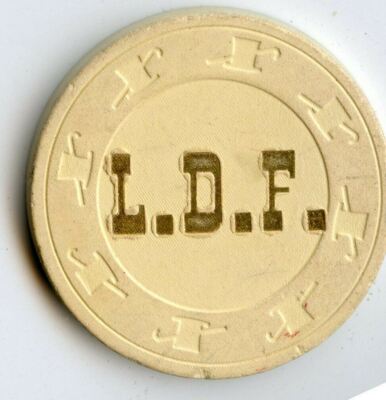 Card Room Poker Chip: (L.D.F.) Lake of Torches 50.Cent | eBay