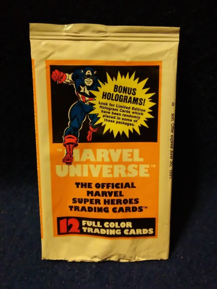 1991-22 Marvel & D.C. EMPTY Trading Card WRAPPERS Topps, Fleer, others ...