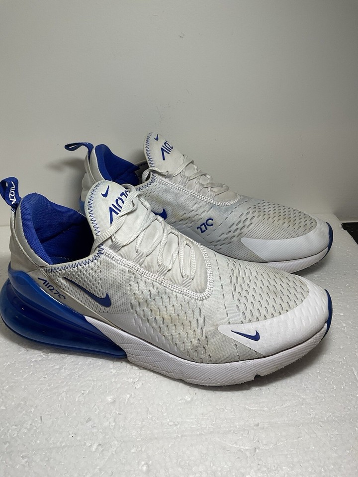 Nike Men Air Max 270 Athletic White Royal Blue Kentucky Size 13 DH0268 ...