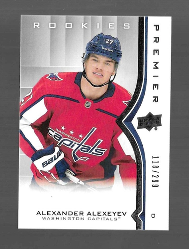 2020-21 UPPER DECK UD PREMIER ROOKIES #99 ALEXANDER ALEXEYEV RC /299 ...