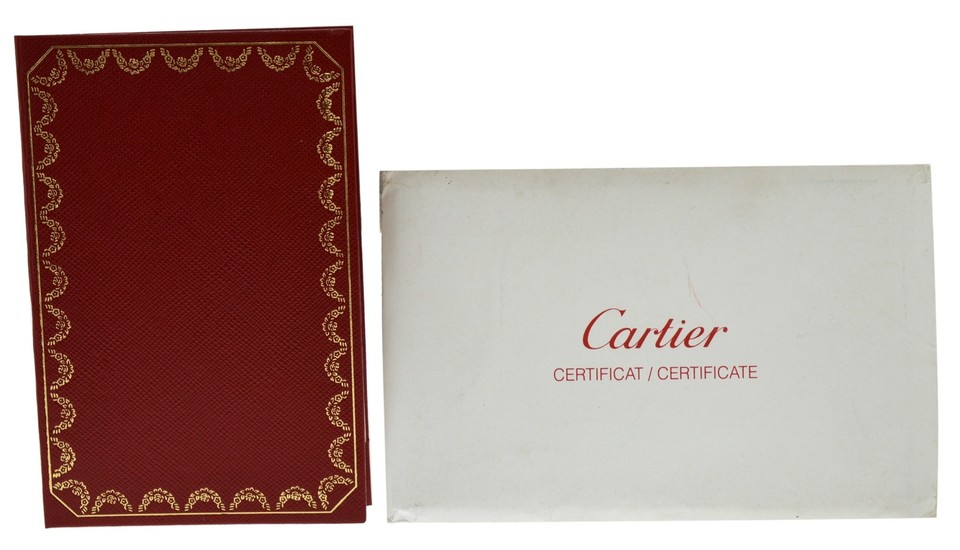 Cartier Filled-out Jewel Certificate of Authenticity for 18k Gold or ...