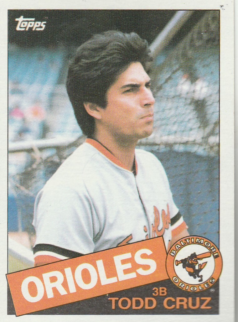 FREE SHIPPING-MINT-1985 Topps #366 Todd Cruz Orioles PLUS BONUS CARDS ...