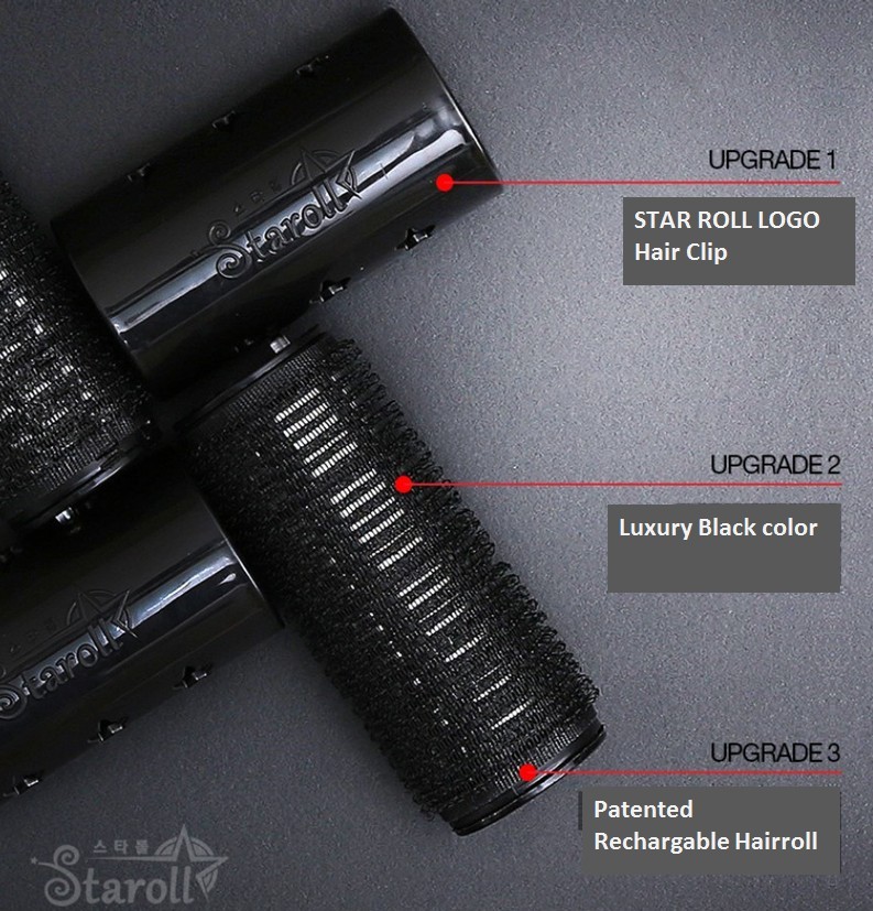 STAR ROLL Portable USB Rechargable Thermo Hair Roll DIY Quick Volume Up ...