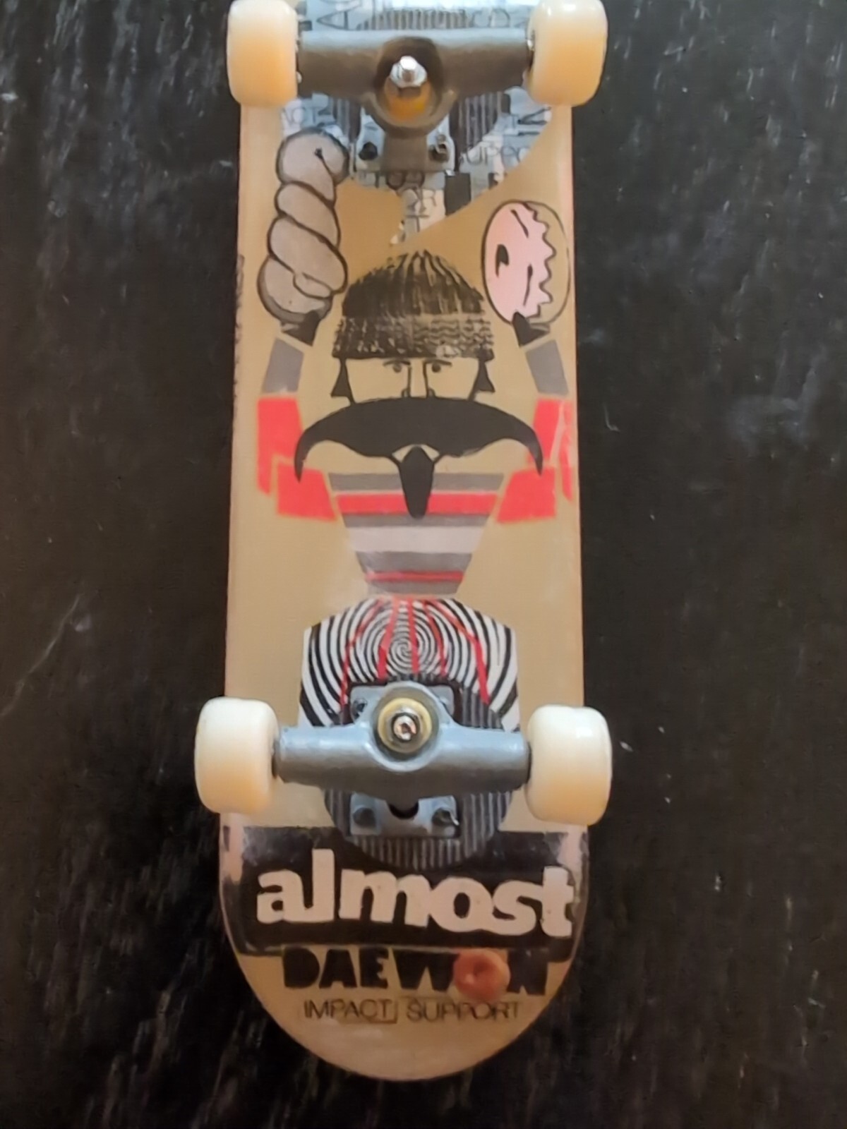 Vintage Tech Deck Fingerboard Almost Daewon Song Impact Support Skateboard N | eBay