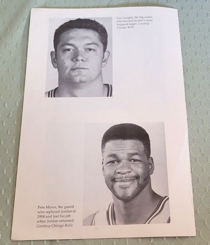 LUC LONGLEY & PETE MYERS CHICAGO BULLS NBA Basketball PRINT | eBay