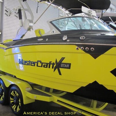 MasterCraft XStar Boat Yacht Decals 2PC Set Vinyl New 50” OEM Flat Not ...